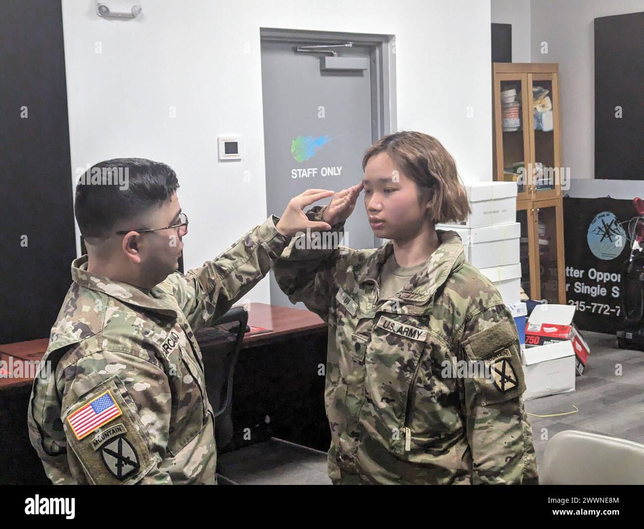 Spc. Si Di, with 210th Brigade Support Battalion, 2nd Brigade Combat ...