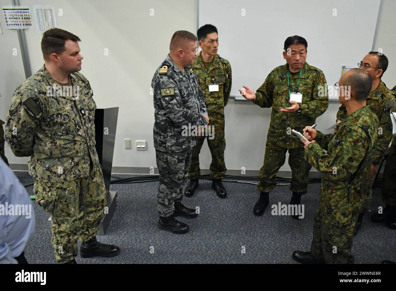 Lt. Gen. TAKEMOTO Ryoji, commanding general of the Ground Component ...