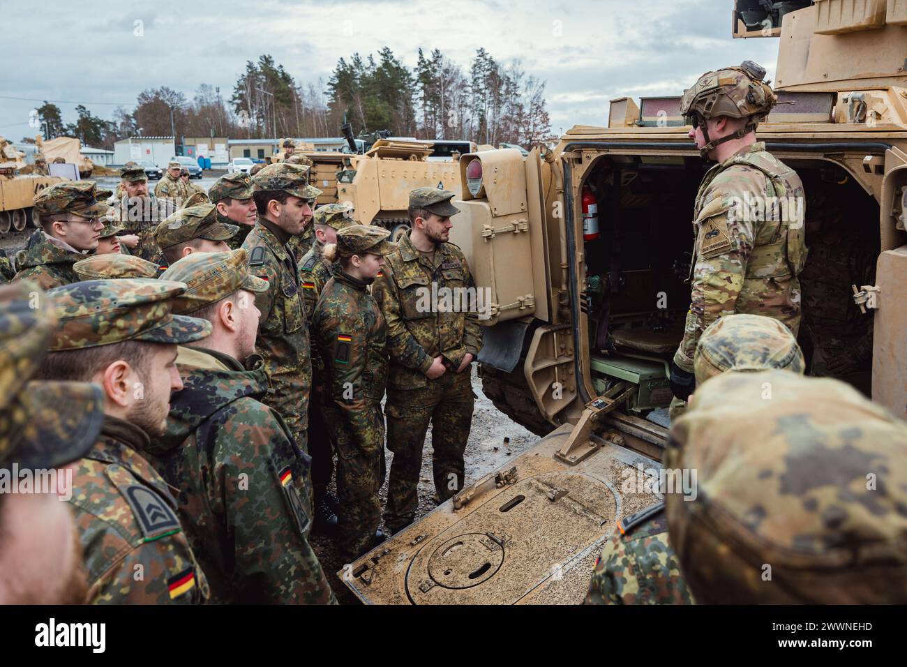 German soldiers assigned to Unteroffizierschule des Heeres toured the ...
