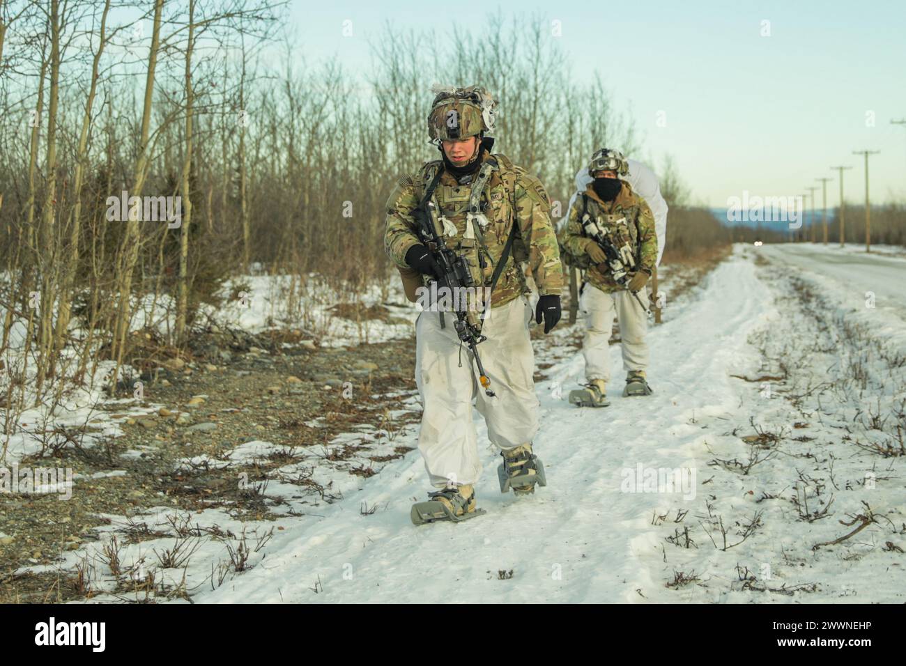 U.S. Army Spc. Fcustino Gonzales, assigned to B Company, 70th Brigade ...