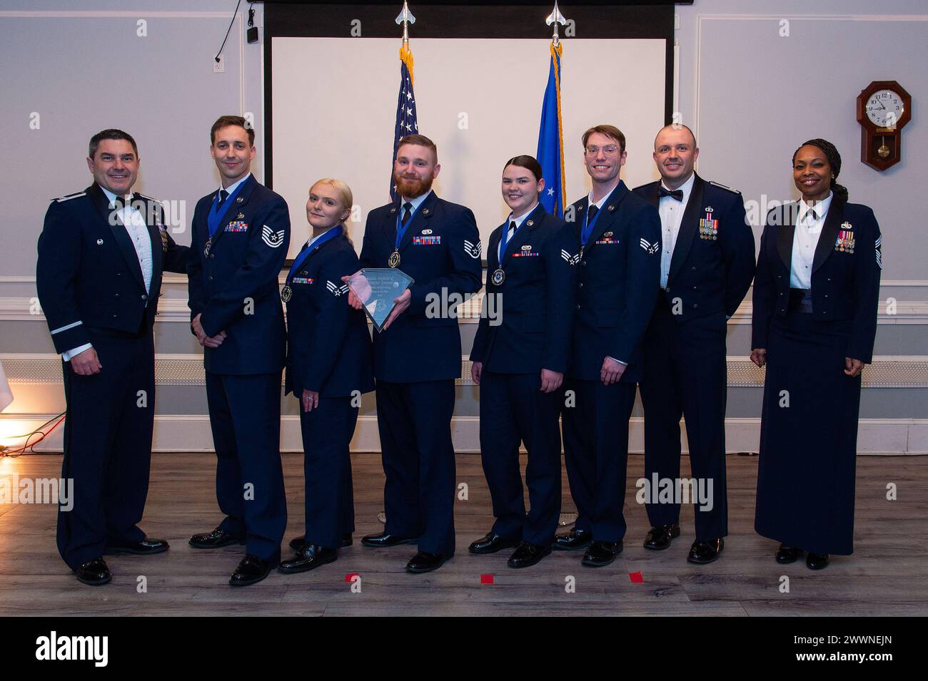 U.S. Air Force Col. Rusty Gohn, left, 436th Airlift Wing deputy ...