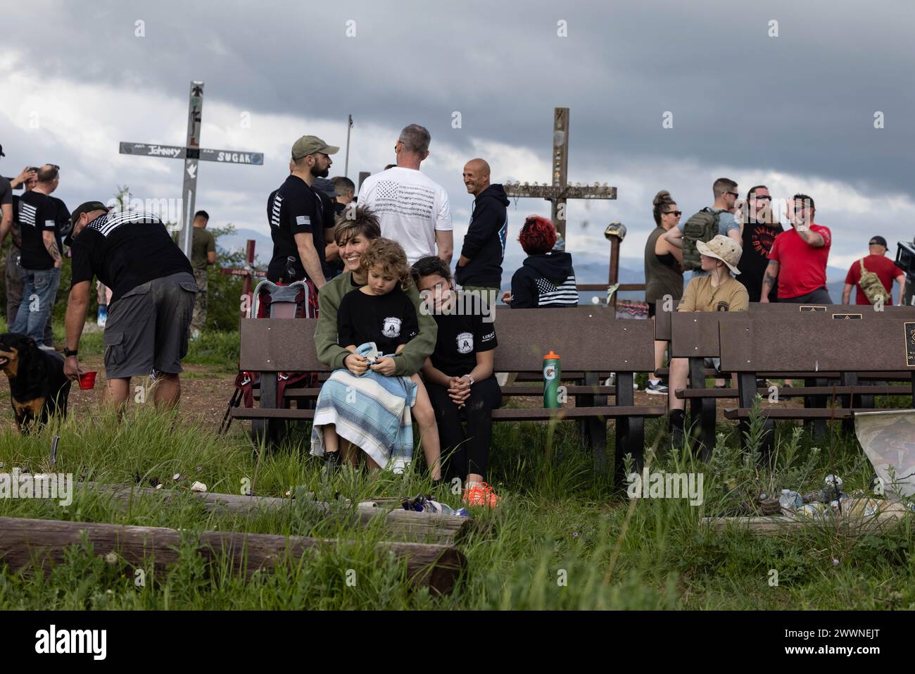 Active-duty and veteran Marines and Sailors of 2nd Battalion, 1st ...