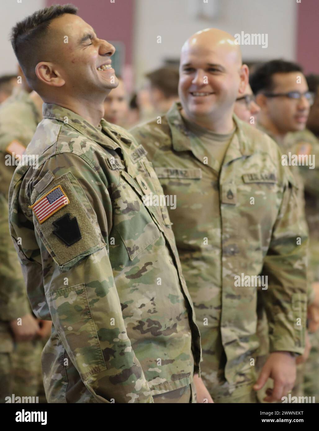 U.S. Soldiers with the 28th Financial Management Support Unit, 213th ...