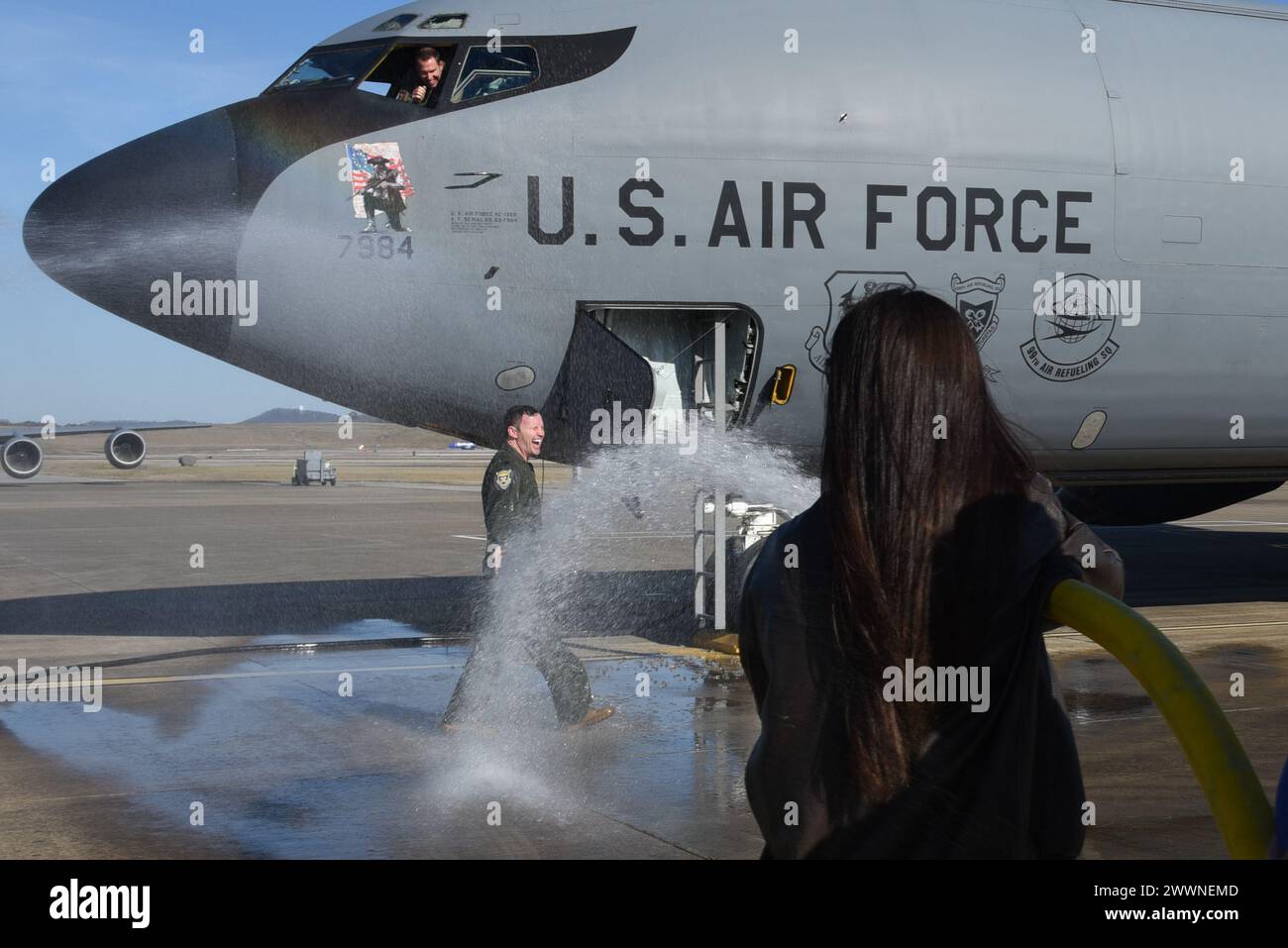 U.S. Air Force Lt. Col. Lacy Gunnoe, a member of the 117th Air ...