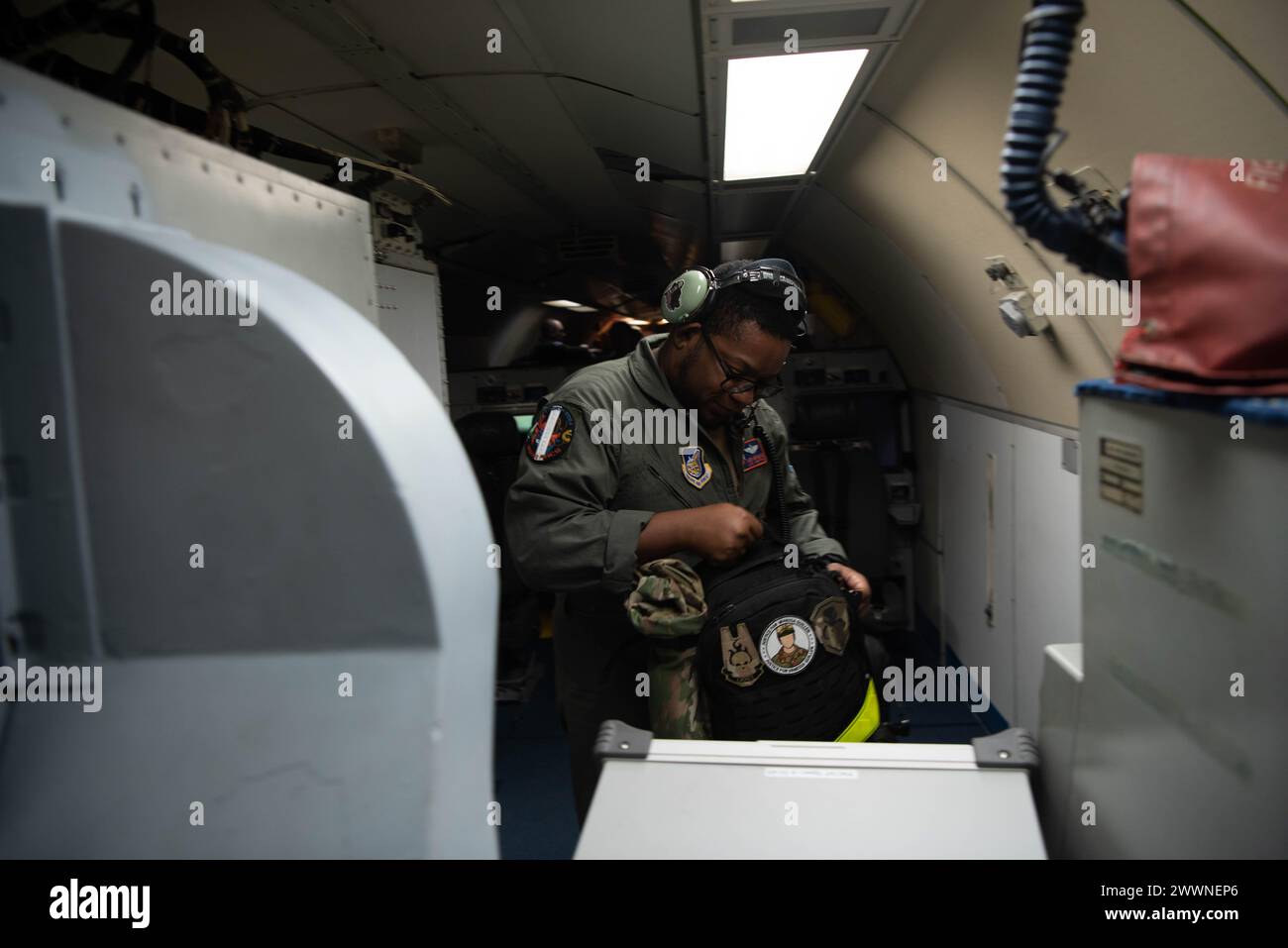 U.S. Air Force Staff Sgt. Leon Butler, 961st Airborne Air Control ...