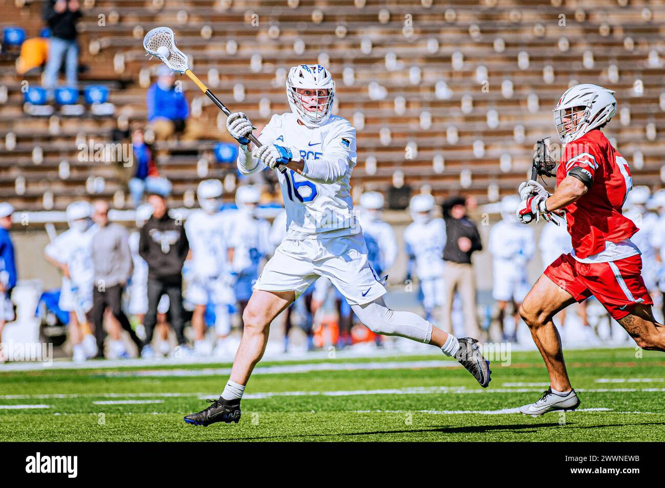 U.S. Air Force Academy -- Air Force's Jake Knapp attempts a mid-air ...