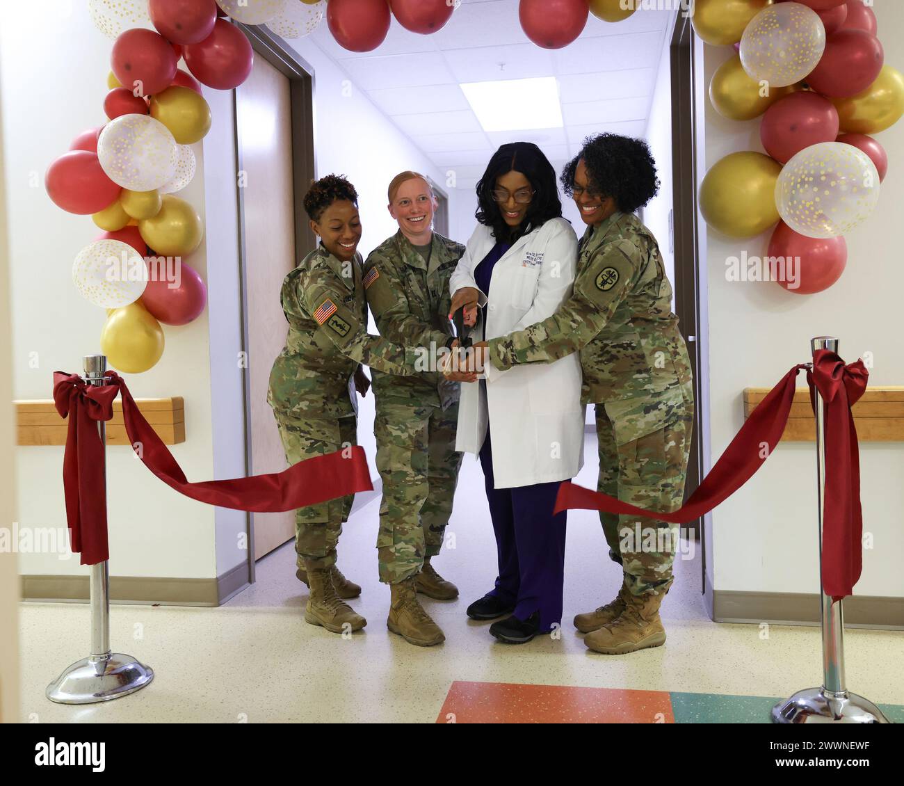 Lt. Col. Tanekkia Taylor-Clark, Capt. Holly Flanscha, Kim Howard and Lt ...