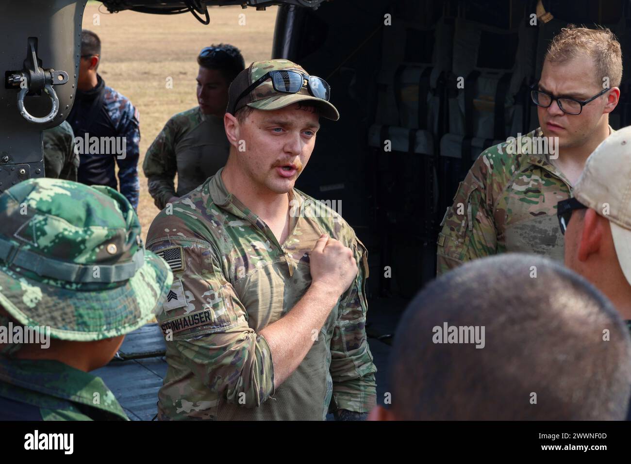 U.S. Army Sgt. Dwayne Steinhauser, assigned to 2-158th Assault ...
