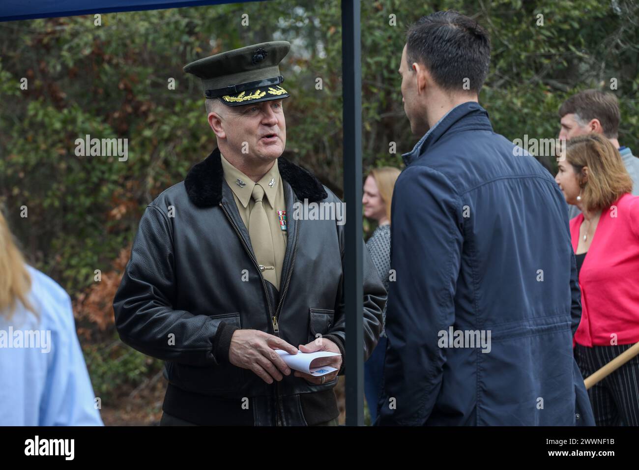 U.S. Marine Corps Col. Mark Bortnem, commanding officer, Marine Corps ...