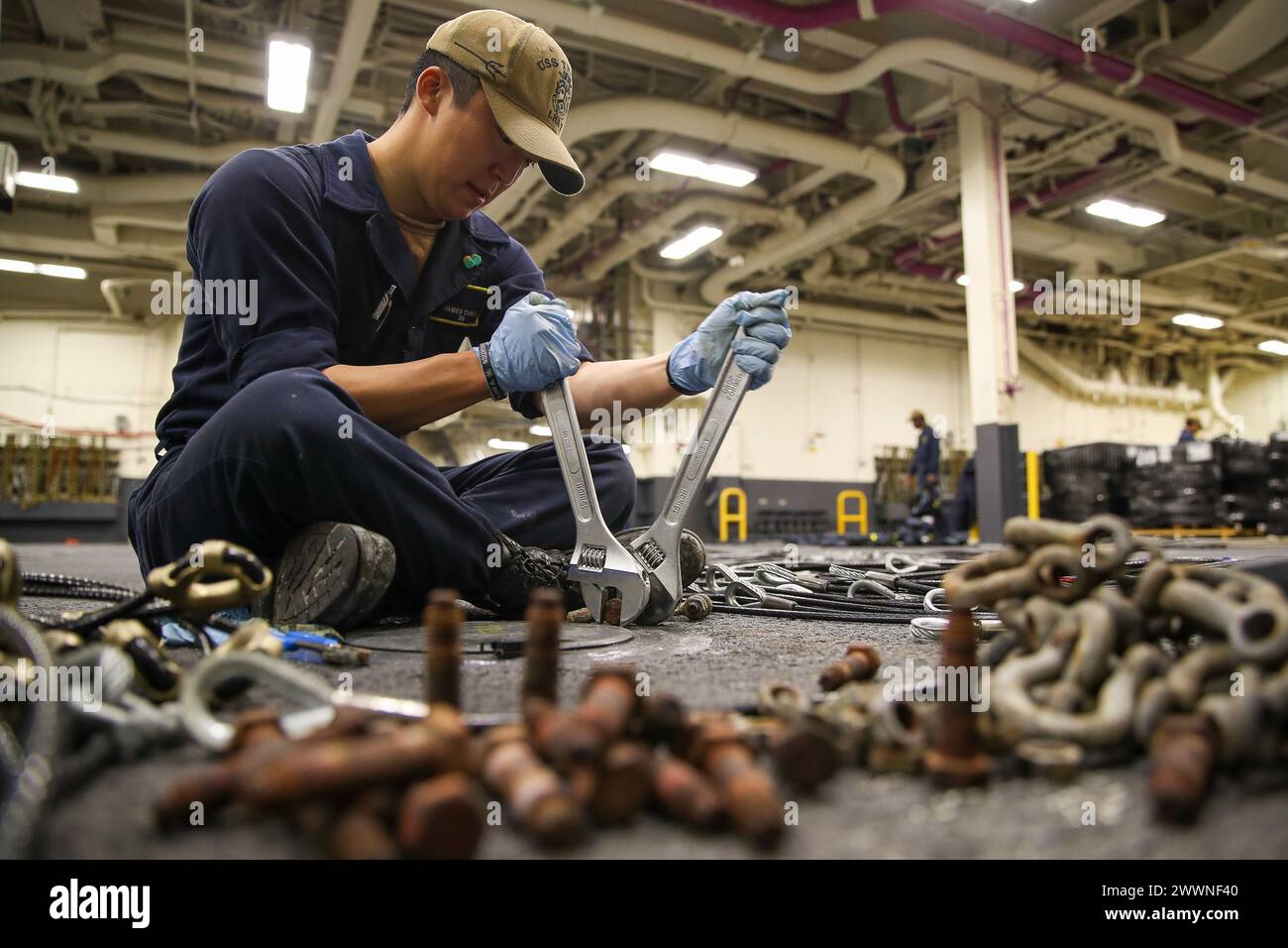 240212-N-VR794-1132 SAN DIEGO (Feb. 12, 2024) – Seaman James Chang ...