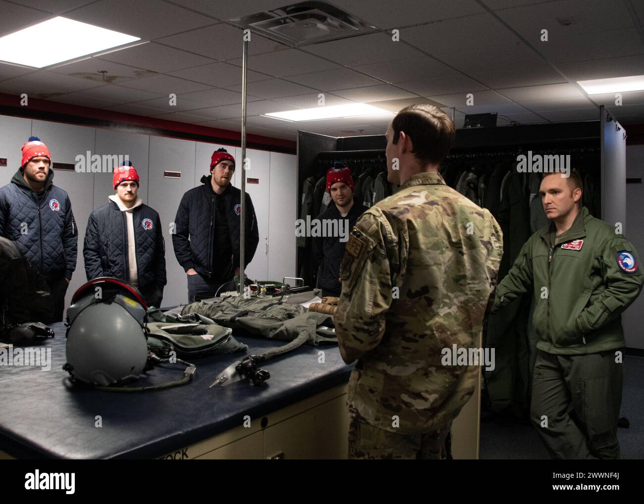 Players from the Springfield Thunderbirds hockey team spent the ...