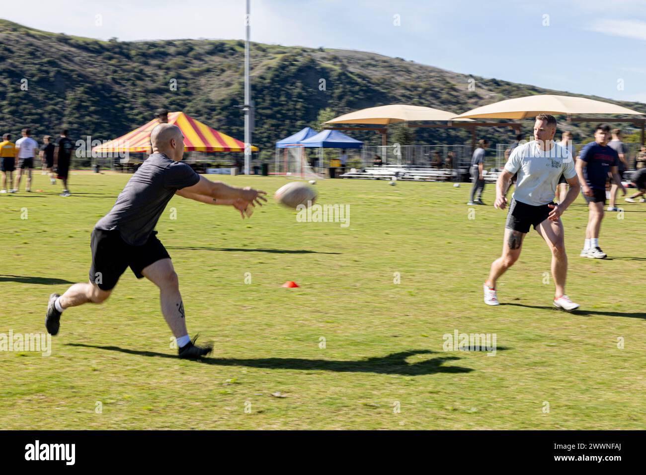 U.S. Marine Corps Sgt. Joshua Clouse, left, a squad leader with 2nd ...