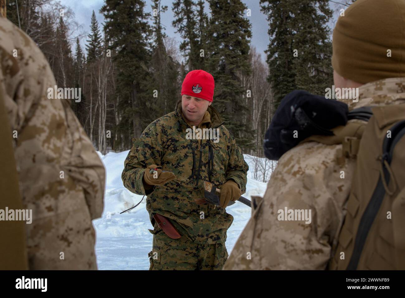 U.S. Marine Corps Staff Sgt. Patrick Paul, an instructor with Mountain ...