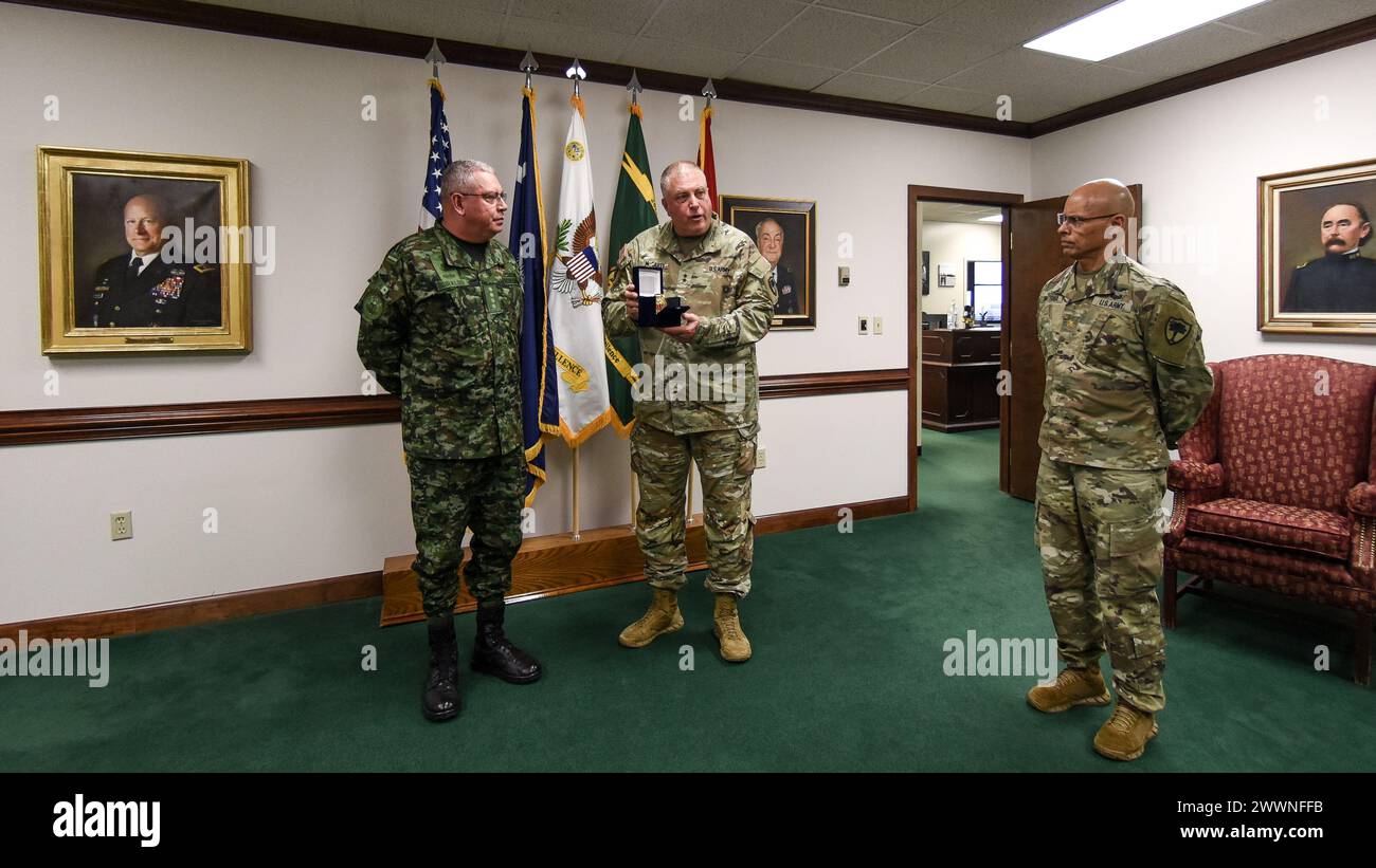 U.S. Army Maj. Gen. Van McCarty, the adjutant general for South Carolina, U.S. Army Brig. Gen ...