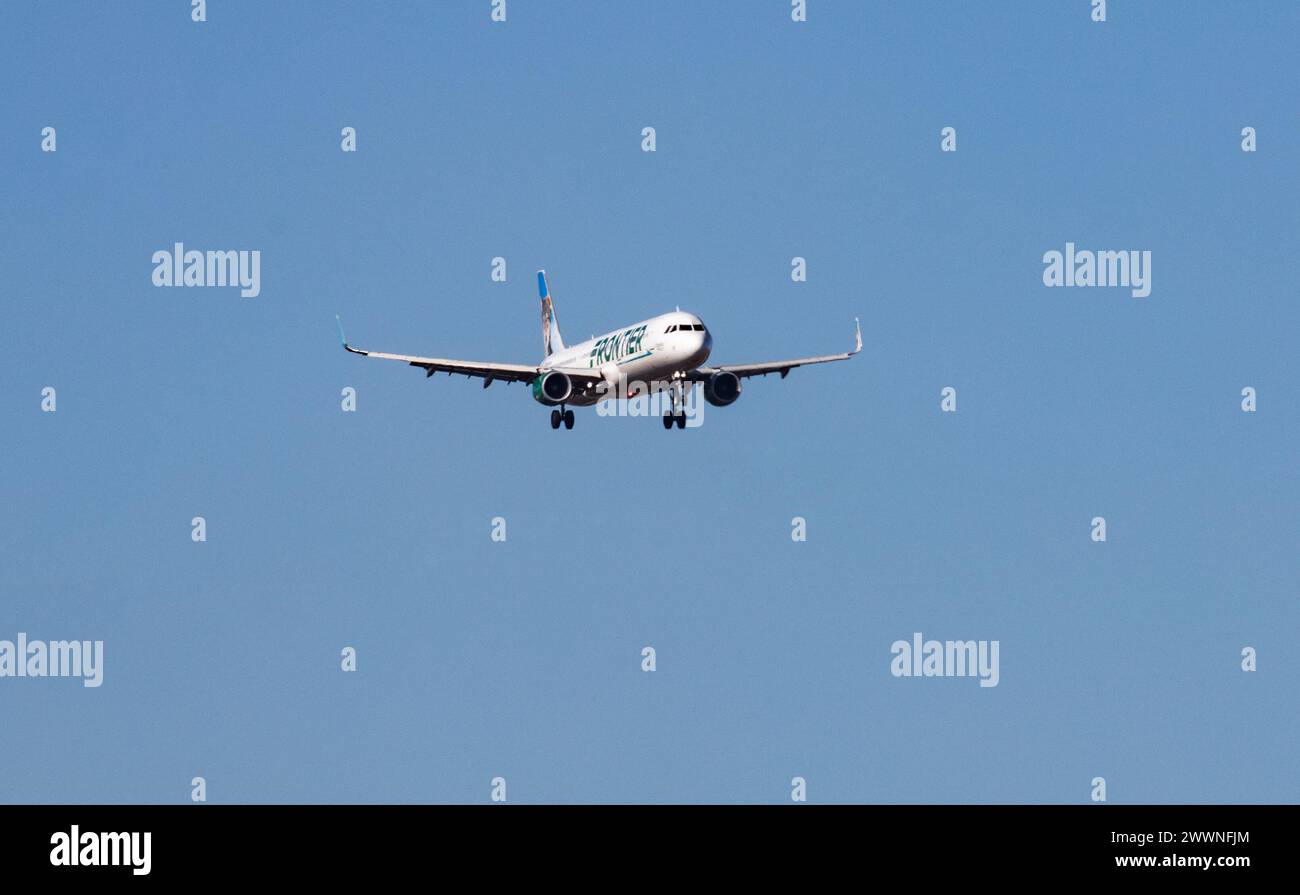FORT MYERS, FLORIDA, USA - 27 FEB 2024. Frontier (Virginia the Wolf ...