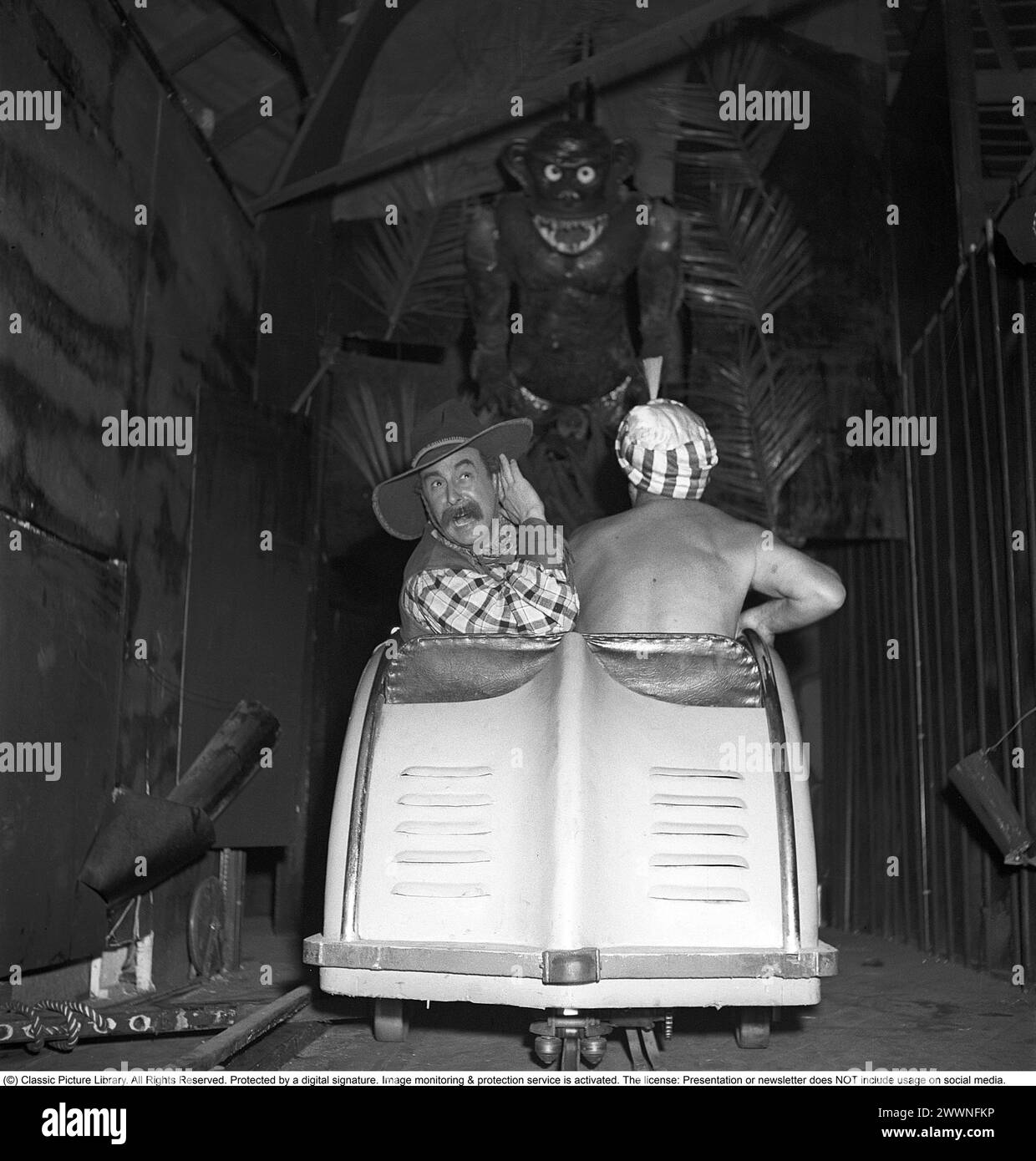 Adolf Jahr , 1893-1964 , Swedish actor in a horror trip together with ...