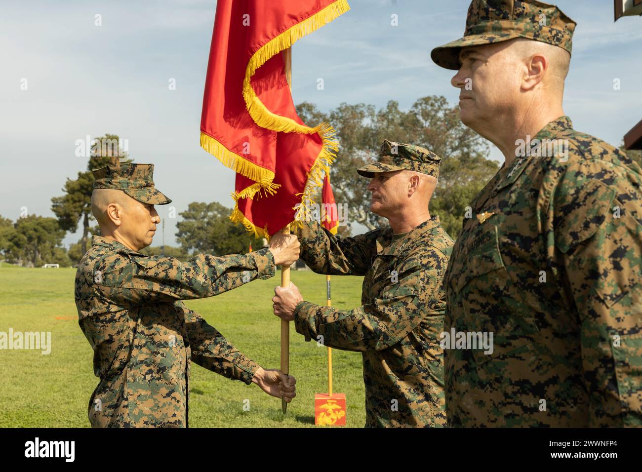 U.S. Marine Corps Sgt. Maj. Peter A. Siaw, sergeant major of I Marine ...
