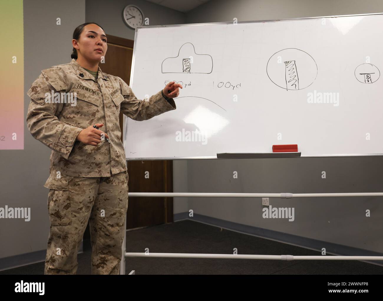 U.S. Marine Corps Sgt. Brianna Eisenhower, a combat marksmanship ...