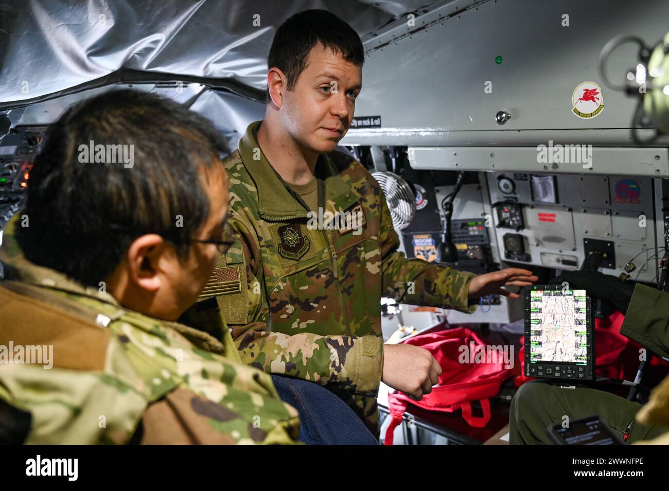 U.S. Air Force Capt. Robert Schaefer, a KC-135 Stratotanker pilot ...