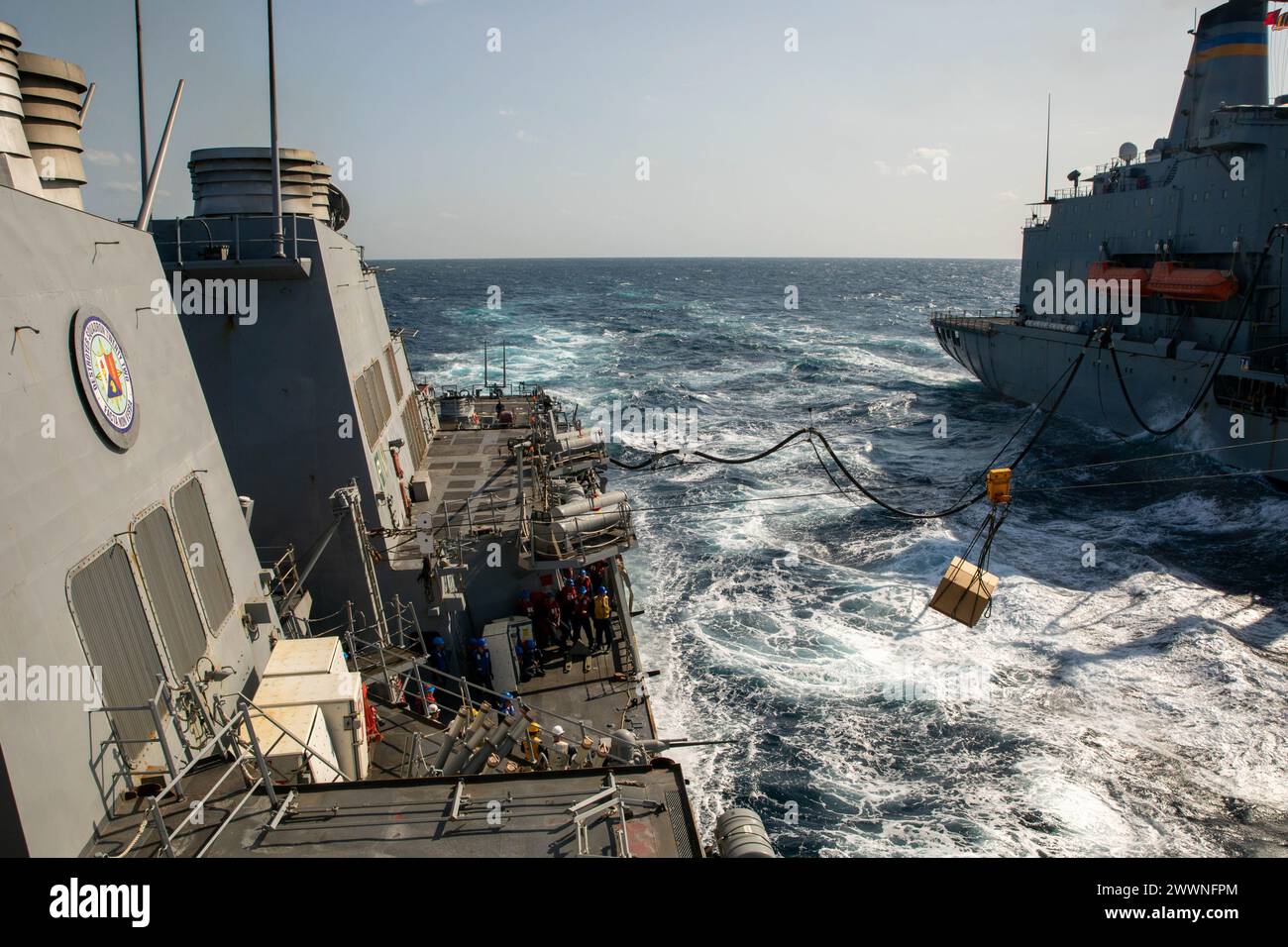 240201-N-DY413-1449 RED SEA (Feb. 1, 2024) The Arleigh Burke-class ...