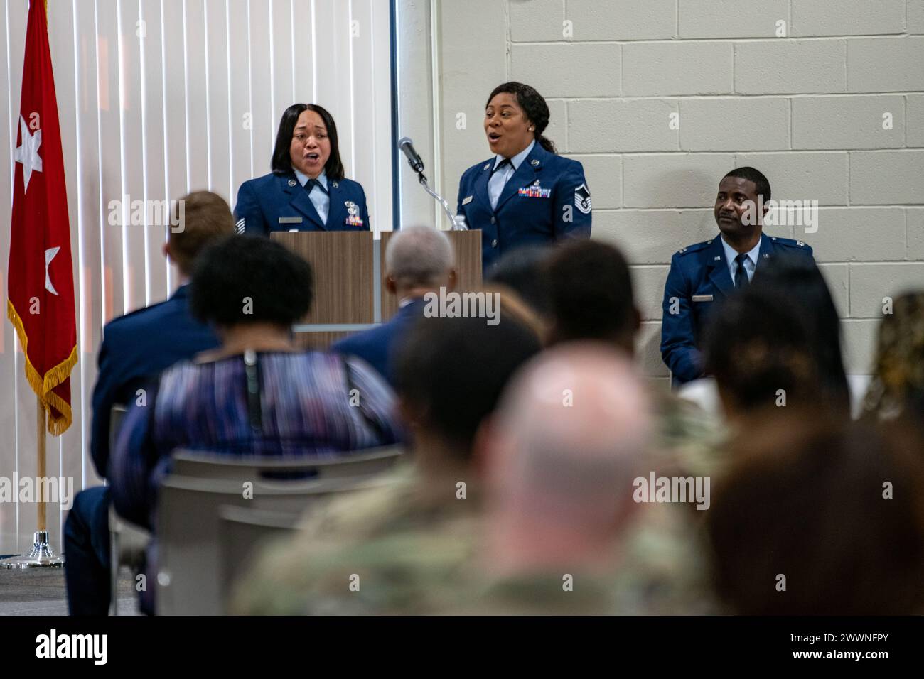 Tech. Sgt. Ashley Smith, left, and Master Sgt. Talisha Stewart ...