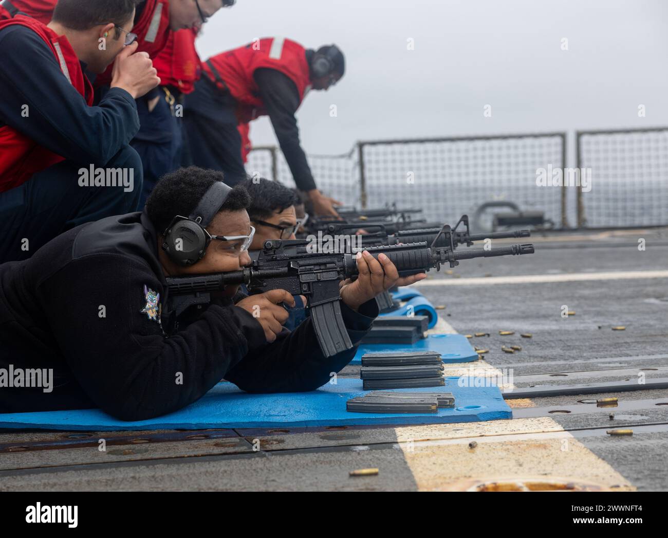 PHILIPPINE SEA (Feb. 2, 2024) Chief Petty Officer Mykihaul Gadison ...
