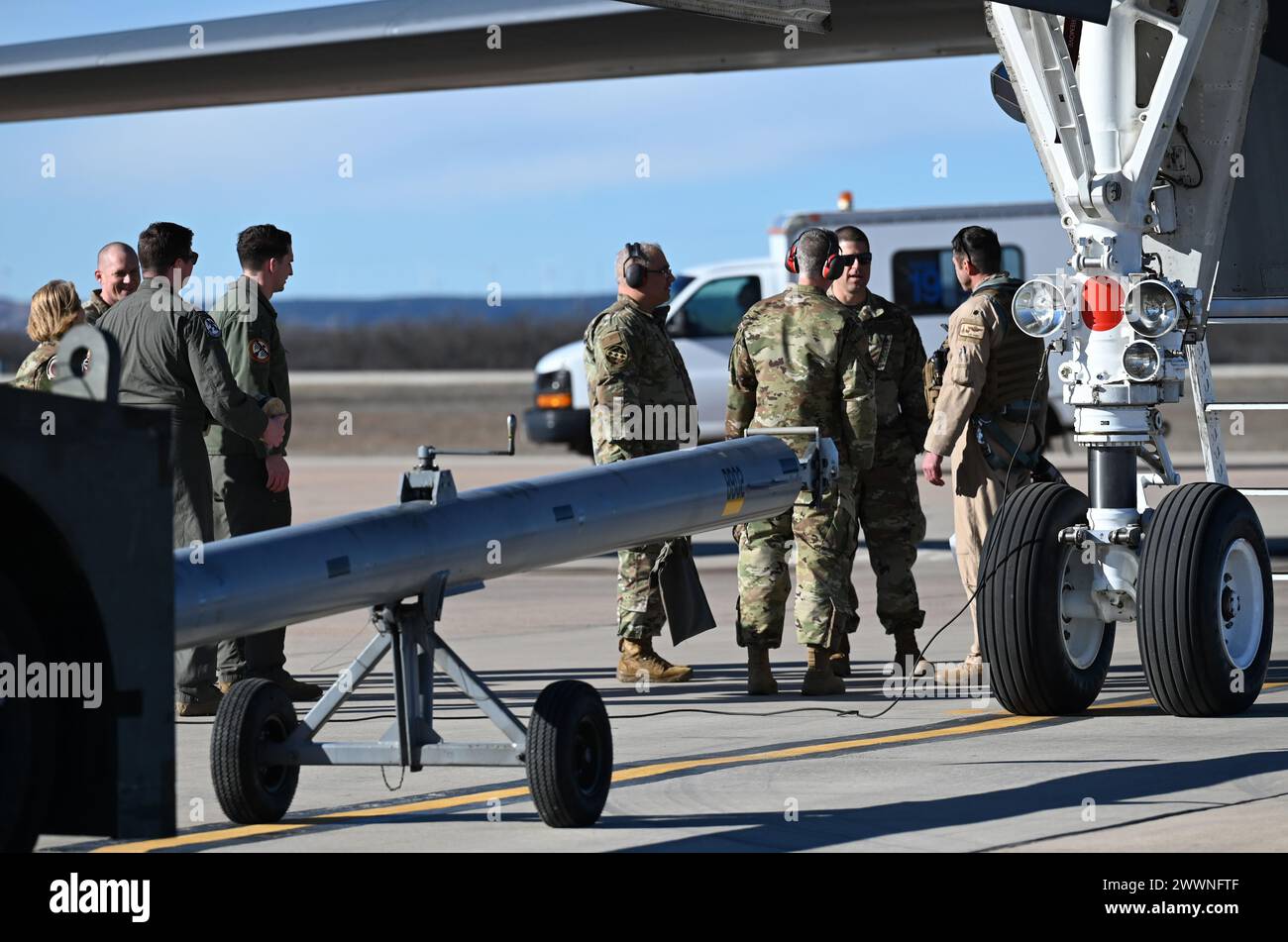 The 7th Bomb Wing leadership team greets Ellsworth Air Force Base ...