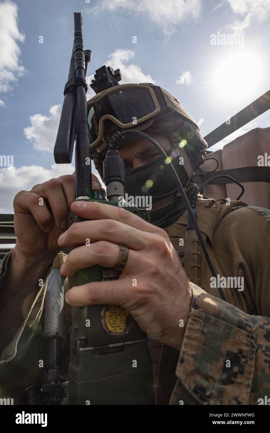 U.S. Marine Corps Sgt. Zachary Zohner, a light armored vehicle ...
