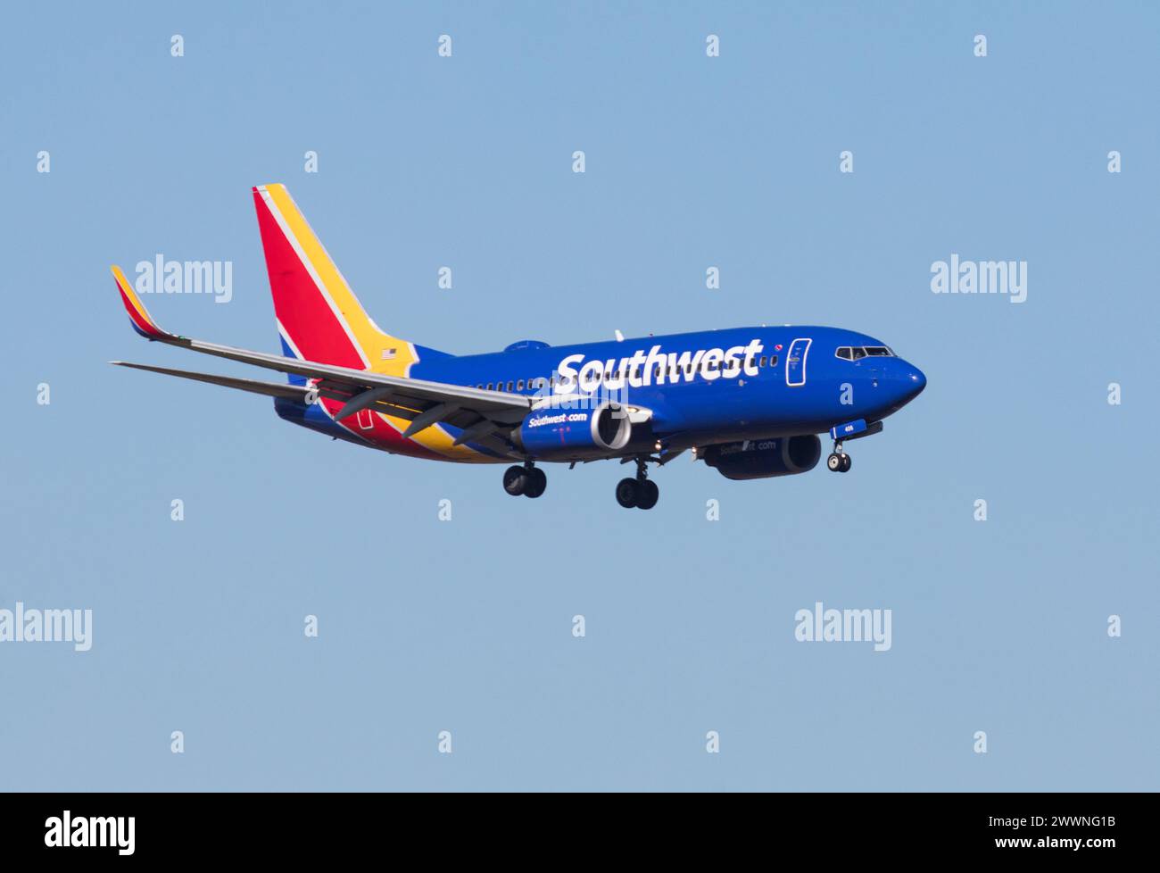 FORT MYERS, FLORIDA, USA - 27 FEB 2024. Southwest Airlines N406WN ...