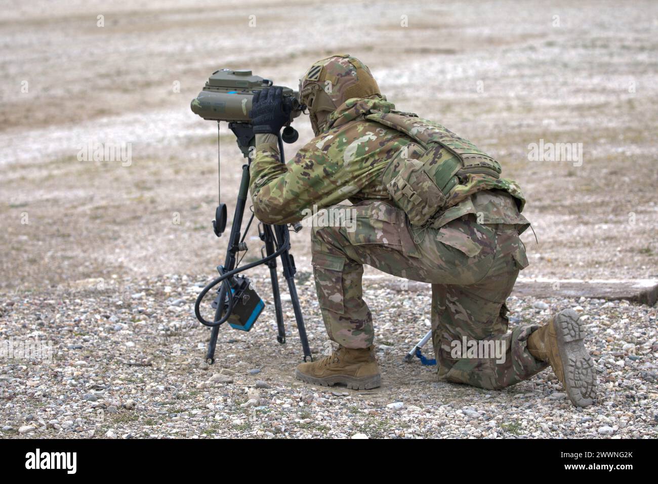 U.S. Army Spc. Isaiah Webster, a forward observer with the 1st ...
