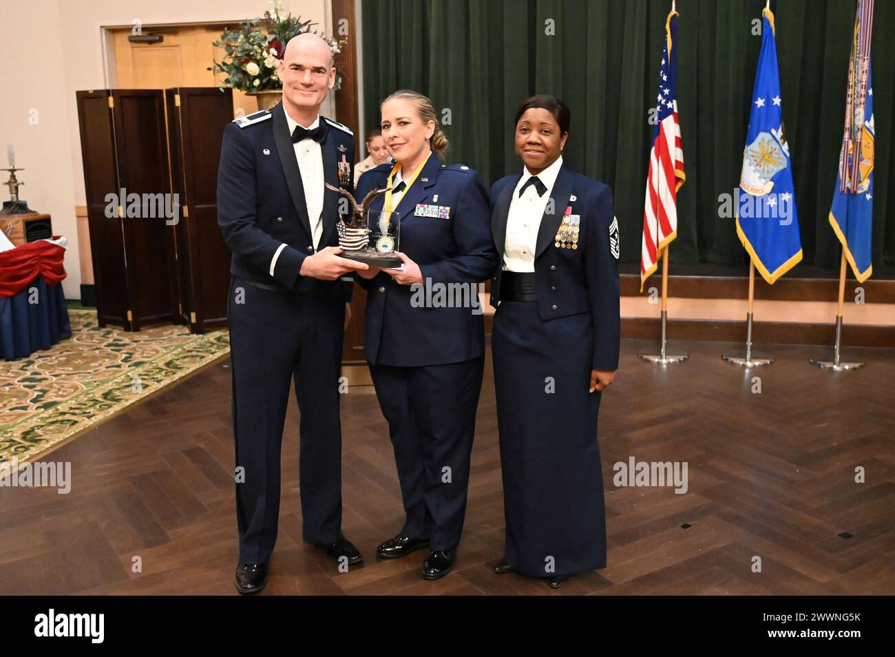 Col. William Gutermuth, 433rd Airlift Wing Commander, and Chief Master ...