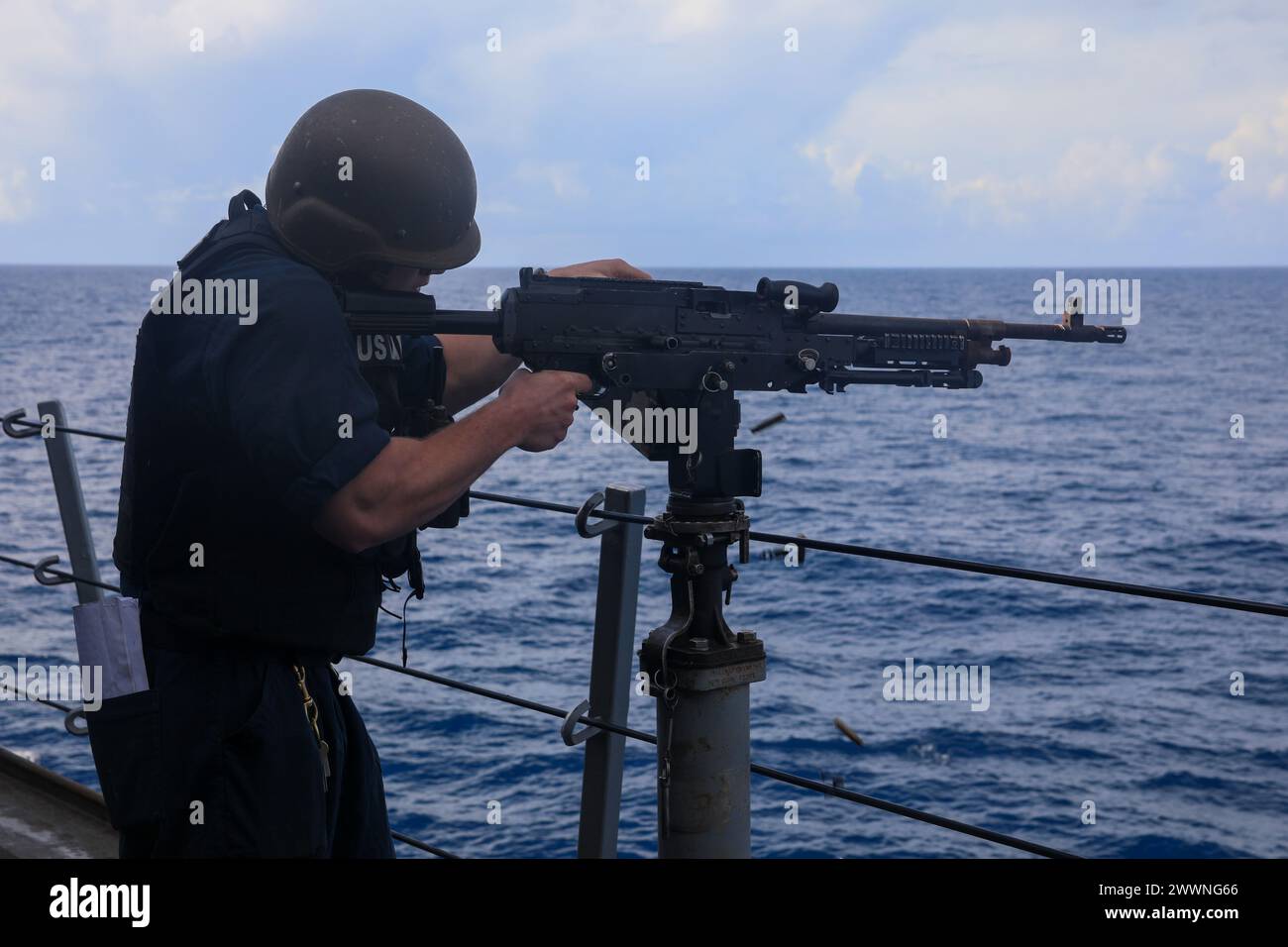 240214-N-RP467-1151 (Feb. 14, 2024) Gunner’s Mate 3rd Class Joseph Hill ...