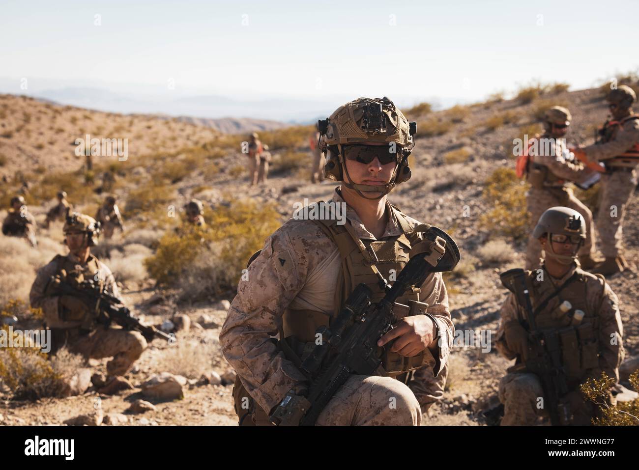 U.S. Marines with Fox Company, 2nd Battalion, 4th Marine Regiment, 1st ...