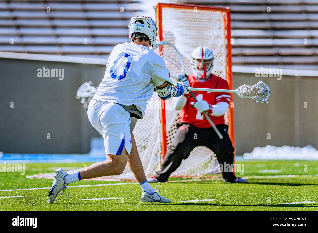 U.S. Air Force Academy -- Air Force's Turner Ashby takes a shot against ...