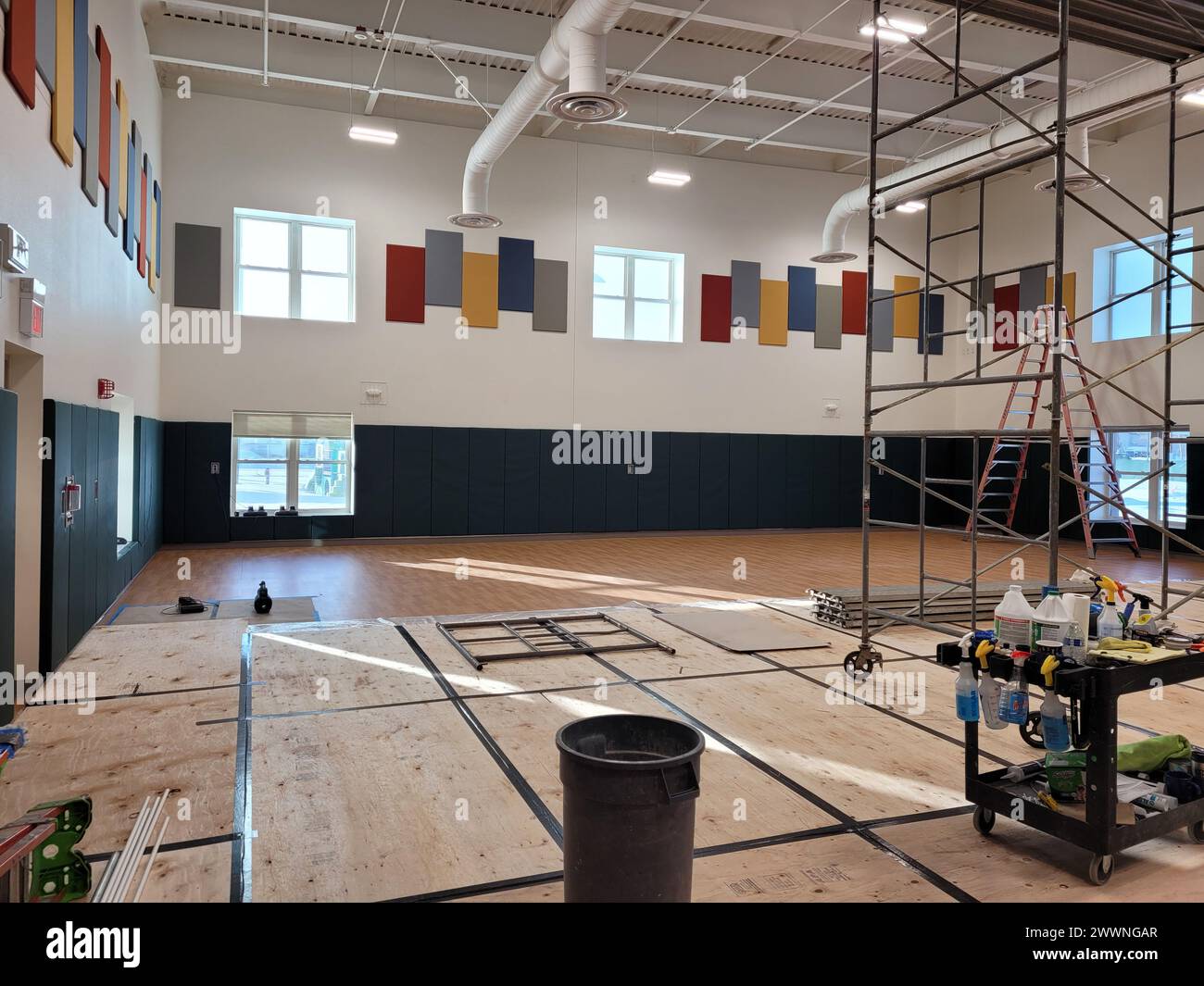 The 4,000-square-foot multipurpose gymnasium at Fort Wainwright's new ...
