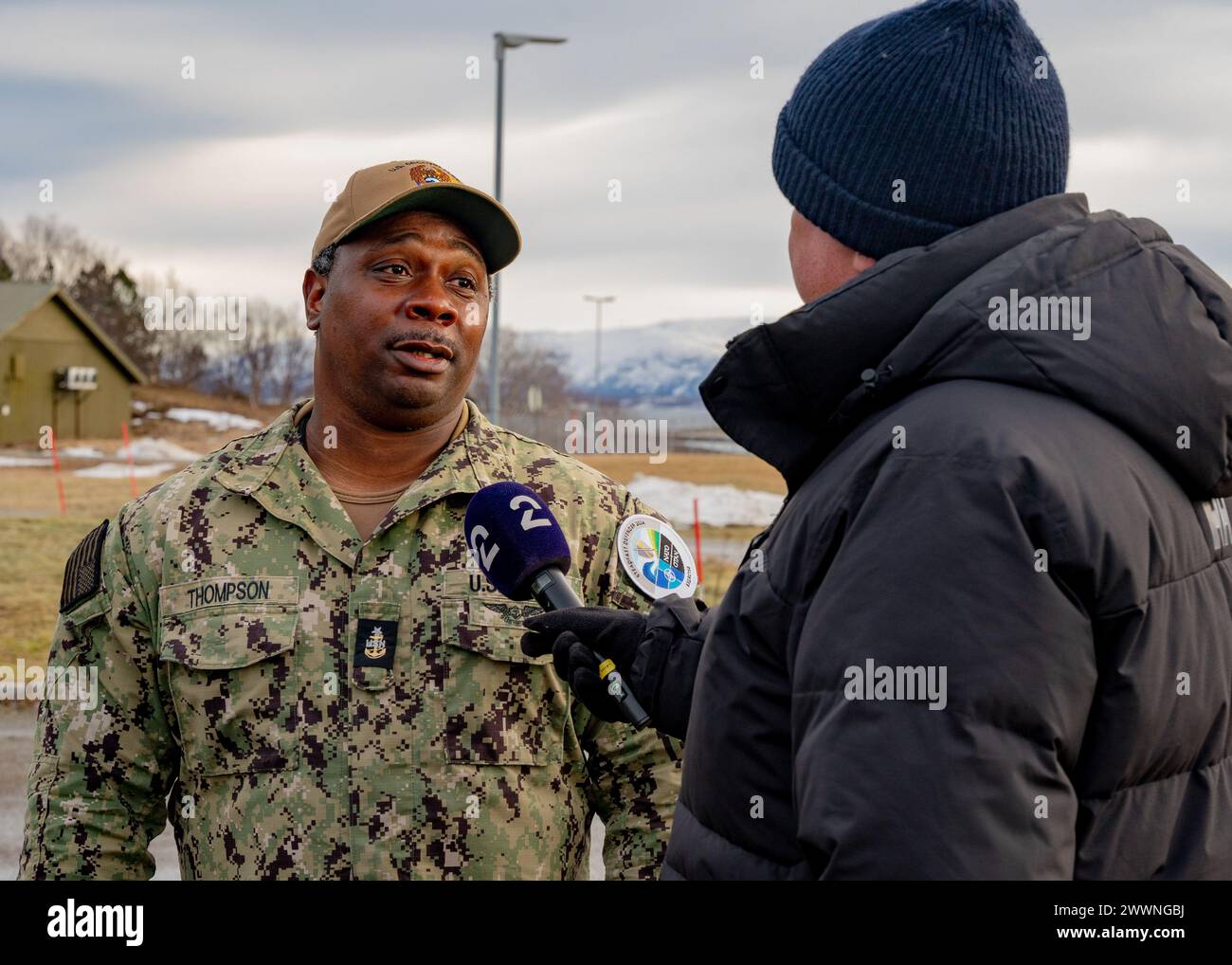 Senior Chief Fire Controlman (Aegis) Danew Thompson, assigned to U.S ...
