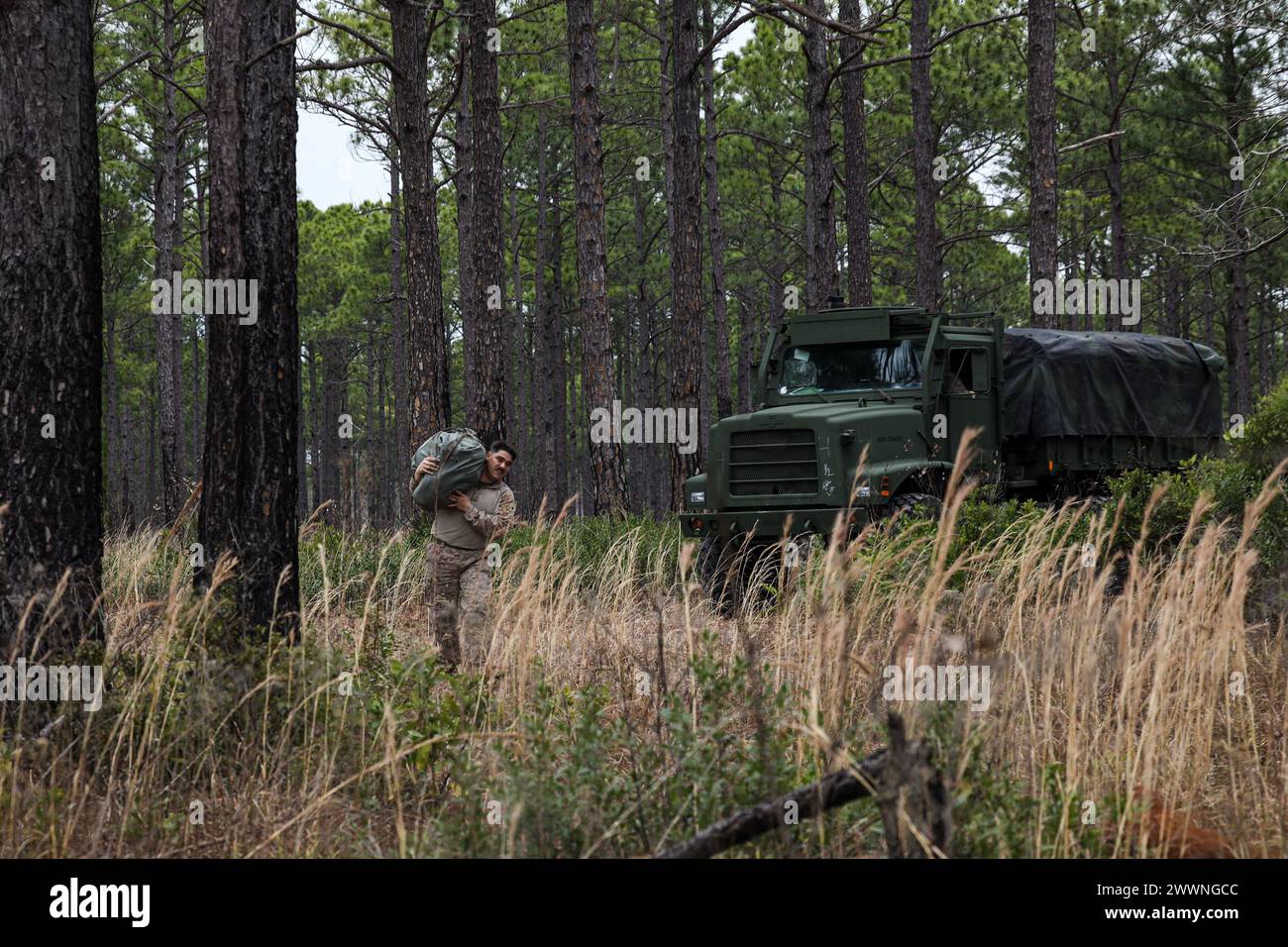 U.S. Marine Corps Cpl. Chance Closson, a logistics specialist with 2nd ...