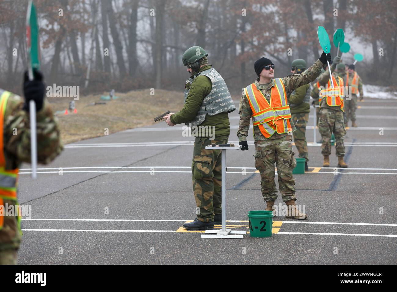 Norwegians in the Norwegian Home Guard complete M17 Pistol live-fire ...