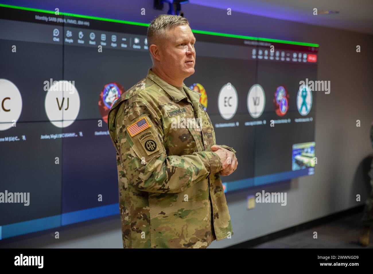 Maj. Gen. Trevor Bredenkamp, commanding general of the U.S. Army ...