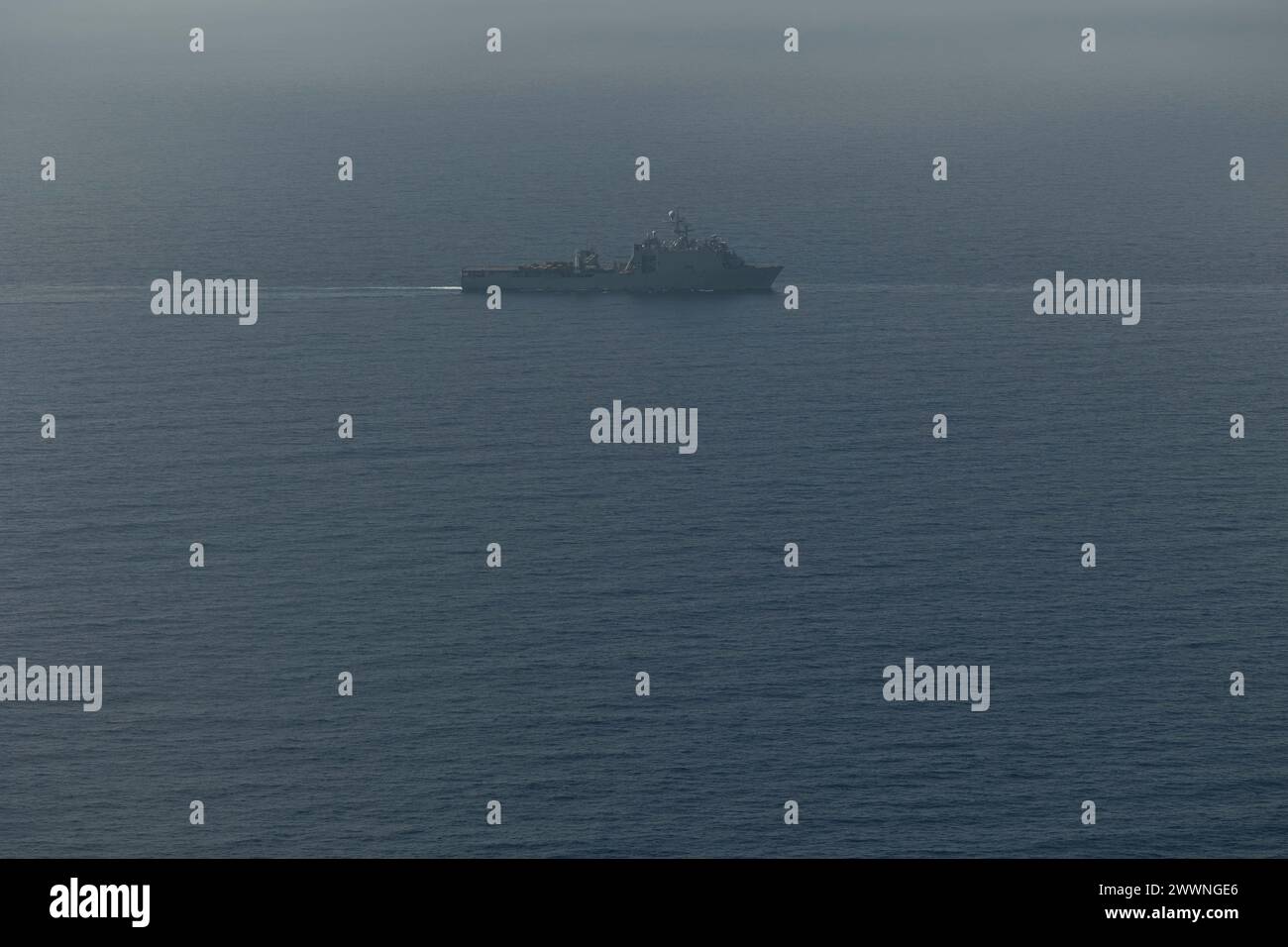 The Harpers Ferry-class dock landing ship USS Carter Hall (LSD 50 ...