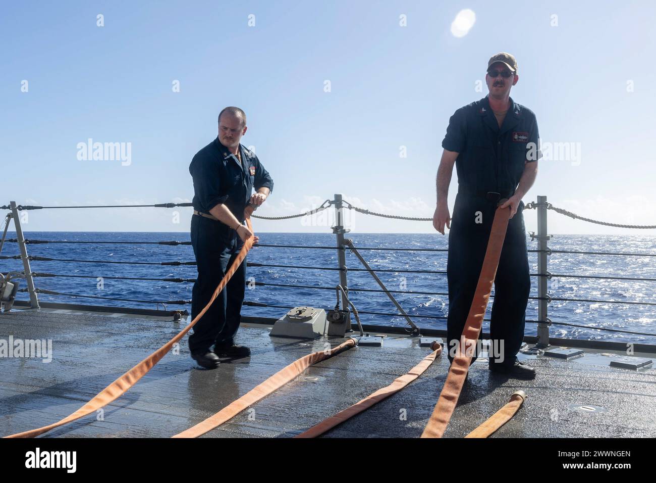 PACIFIC OCEAN (Feb. 15, 2024) Chief Personnel Specialist John Bryson ...