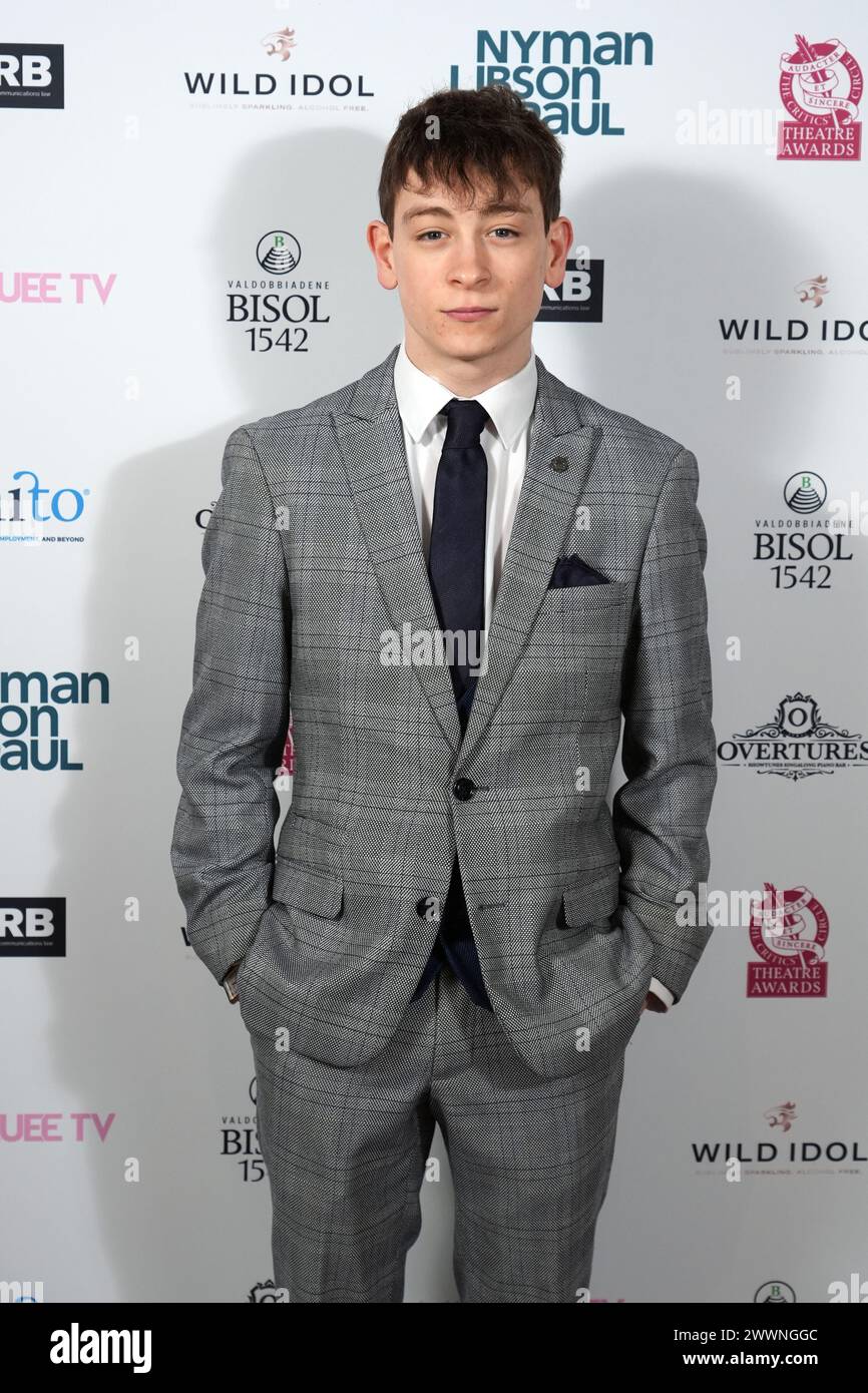 Louis mccartney at the annual uk critics' circle theatre awards, at ...