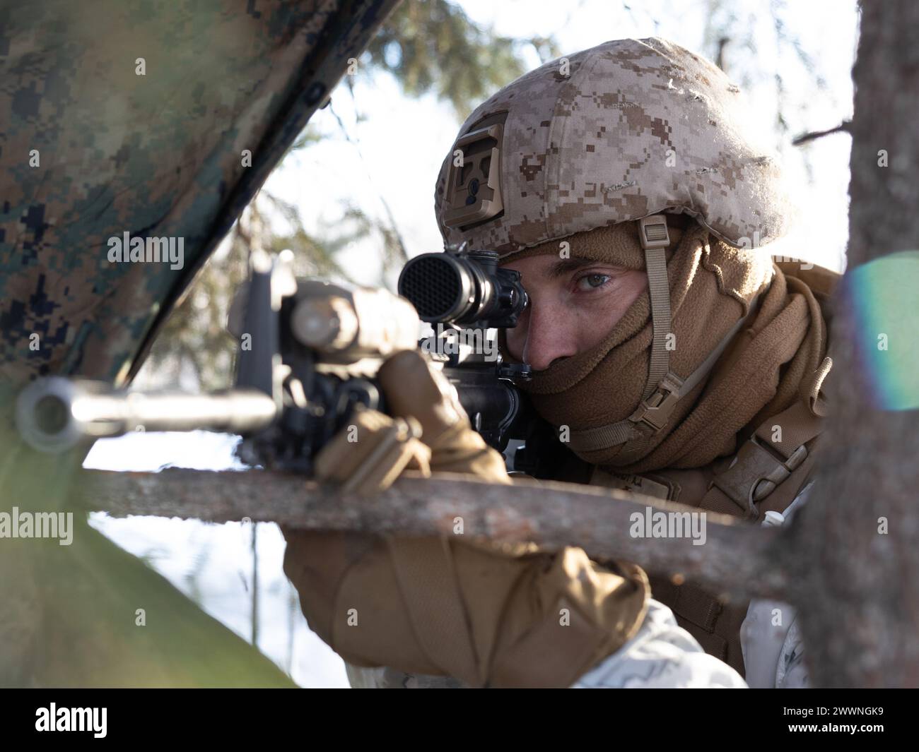 U.S. Marine Corps Sgt. Alan J. Burghardt, a motor transportation ...