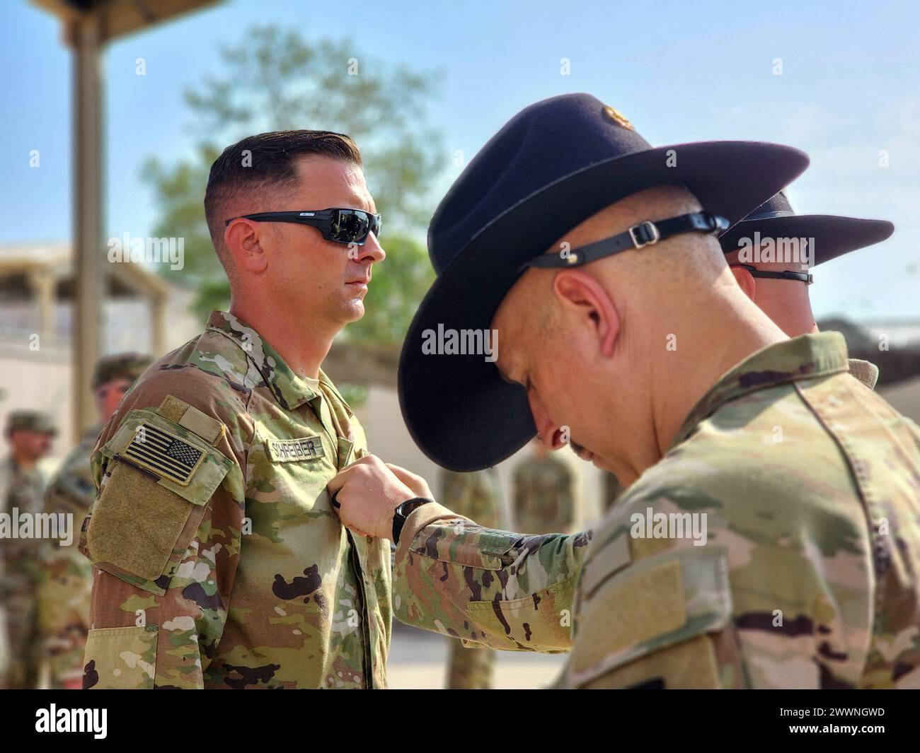 U.S. Army Staff Sgt. Joshua Schreiber, a section leader with Alpha ...