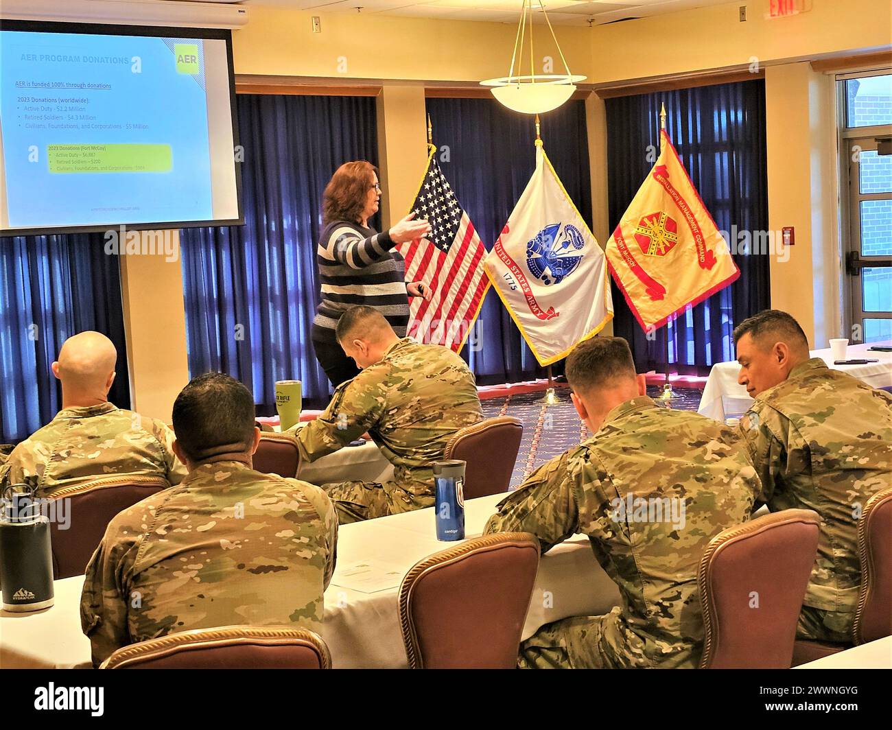 Janeen Folgers, Army Community Service financial readiness program ...