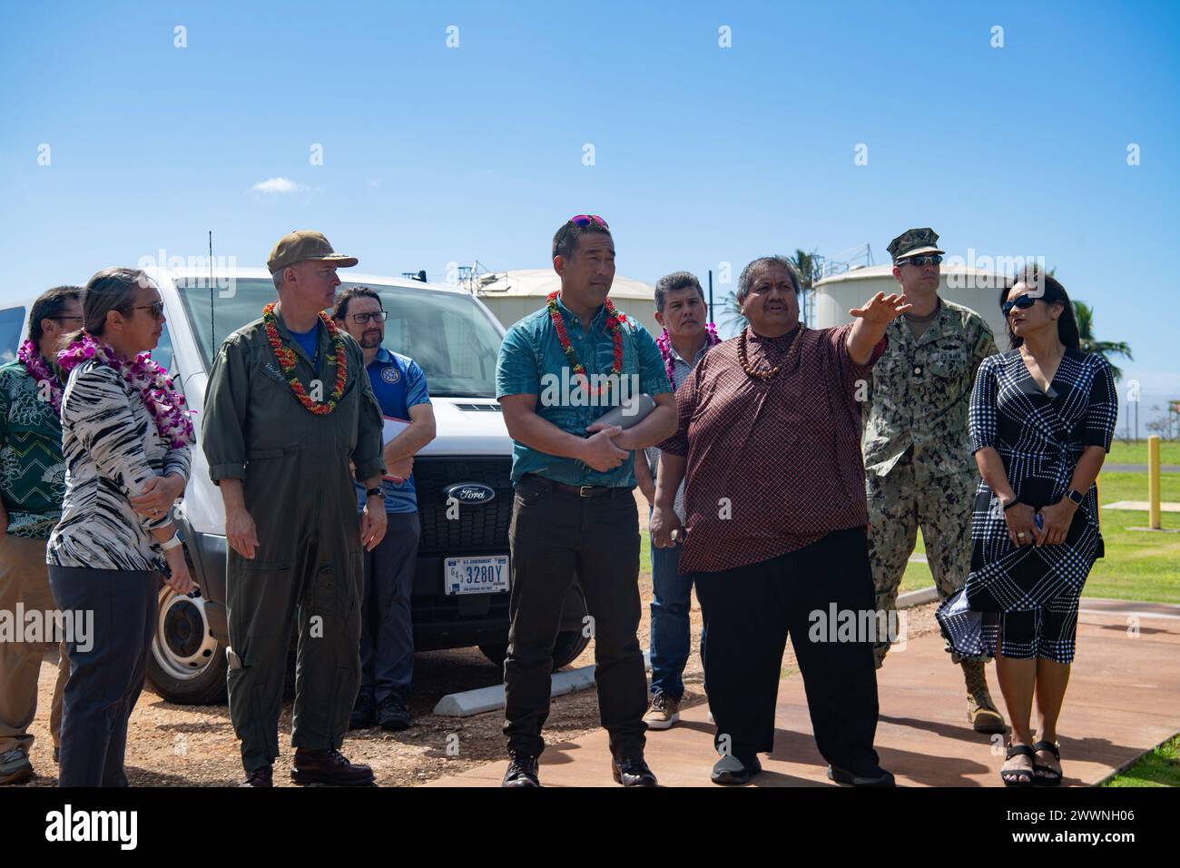KEKAHA, Hawai‘i (Feb. 5, 2024) Thomas Nizo, deputy public works officer ...