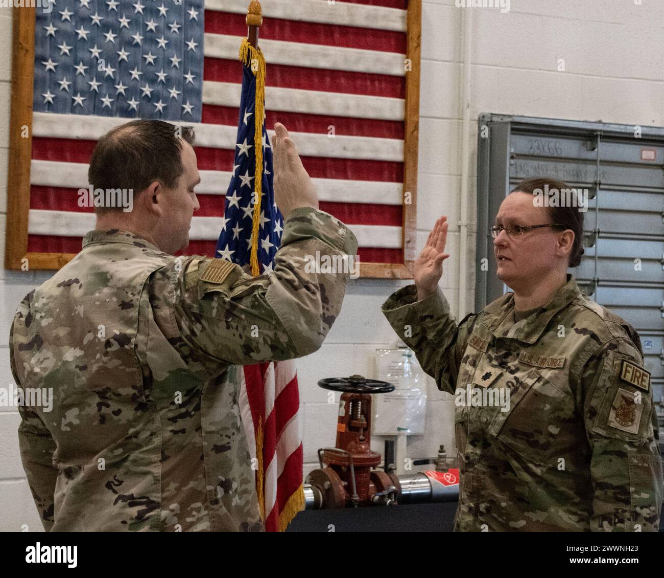 Sarah Sinclair, 104th Civil Engineering Squadron commander, promotes to ...