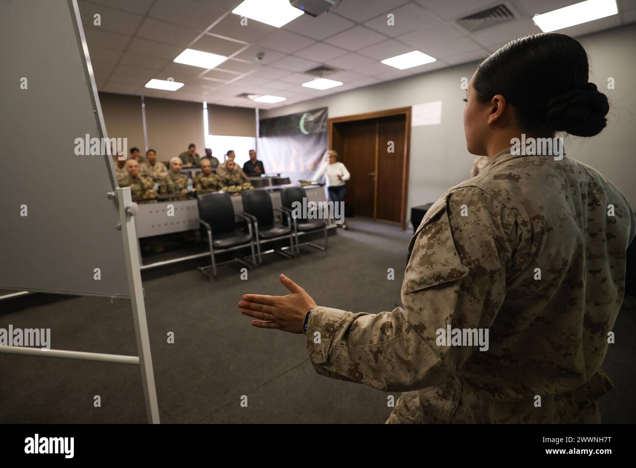 U.S. Marine Corps Sgt. Brianna Eisenhower, a combat marksmanship ...