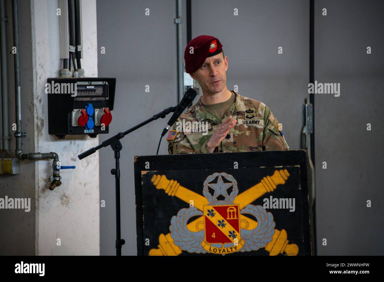 U.S. Army Lt. Col. Neil Stark, Commander of 4th Battalion, 319th ...
