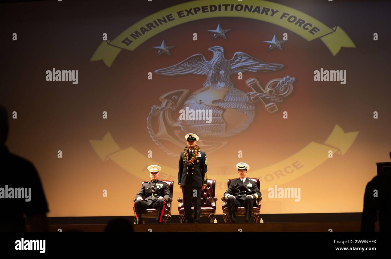 From left, U.S. Marine Corps Lt. Gen. David Ottignon, commanding ...